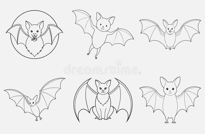 Bat Line Art Stock Illustrations – 13,560 Bat Line Art Stock ...