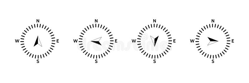 Wind Rose and Compass 3d Figure Stock Illustration - Illustration of ...