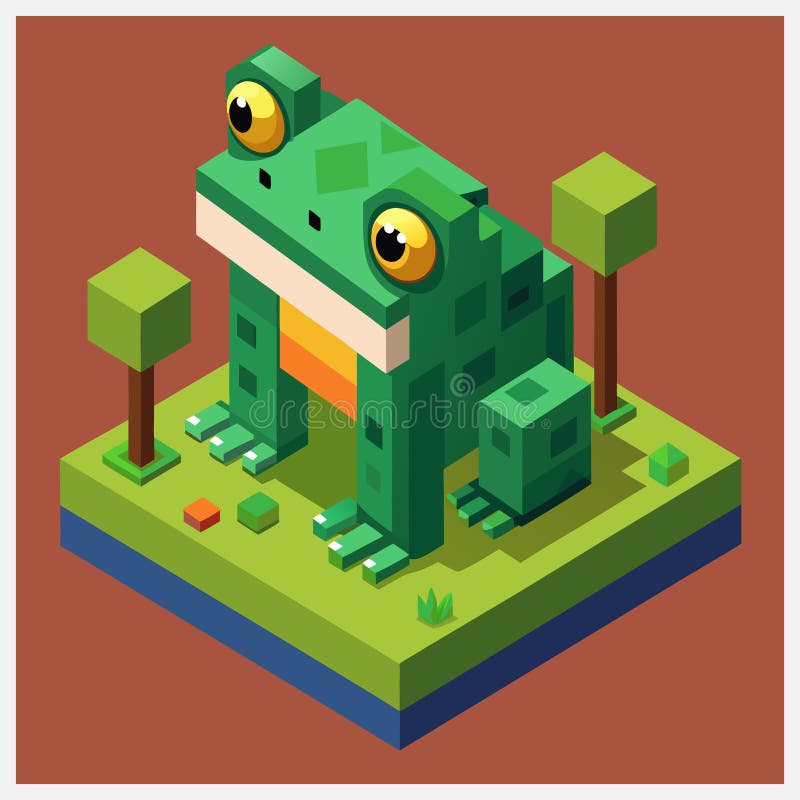 Frog Isometric Illustrations Stock Illustrations – 4 Frog Isometric ...