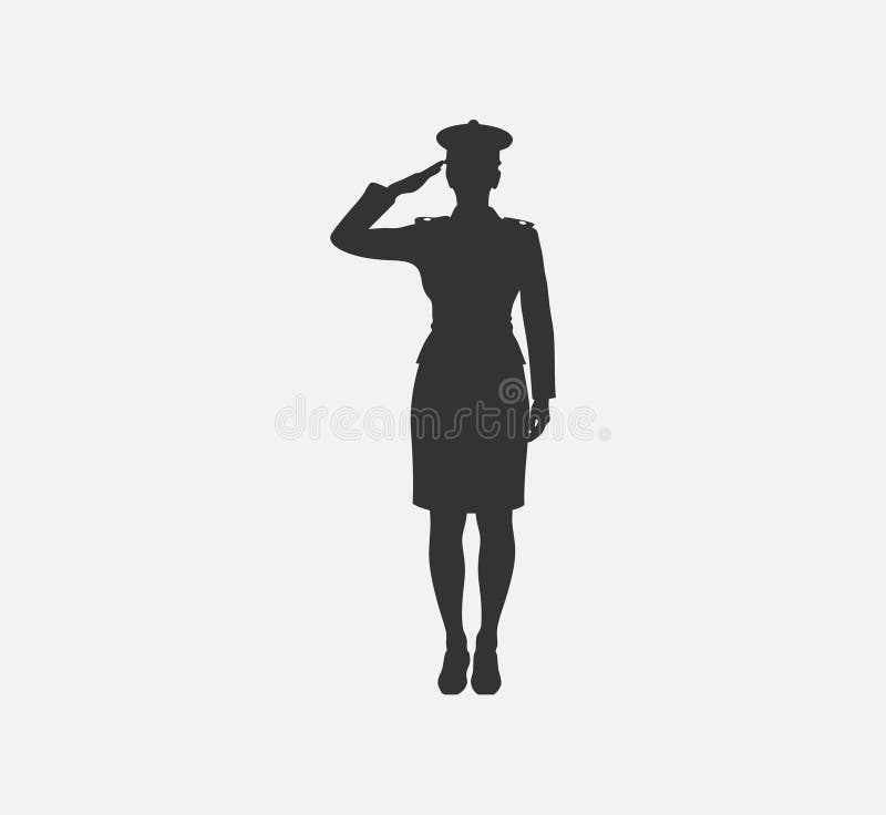 Silhouette Saluting Soldier Stock Illustrations – 1,542 Silhouette ...