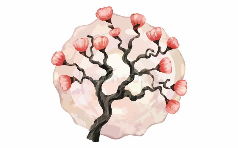 Silk Cotton Tree Watercolor Art and Illustration Generative AI Stock ...