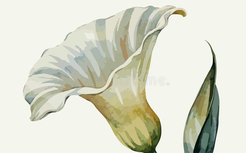 Arum Lobe Watercolor Art Stock Illustrations – 2,073 Arum Lobe ...