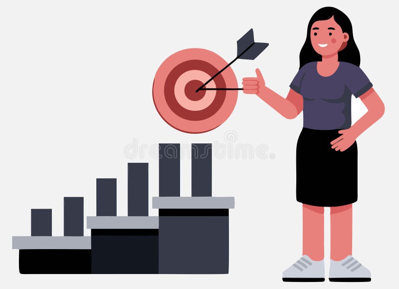 Mastering Step-by-Step Guides: Illustrations of a Girl S Journey Stock ...