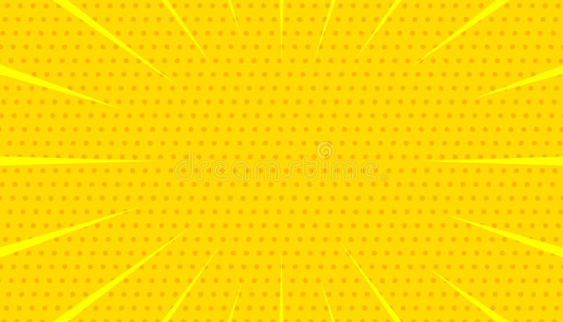 Pop Art Yellow Comics Book Magazine Cover Page. Dots Pop Art Comics ...