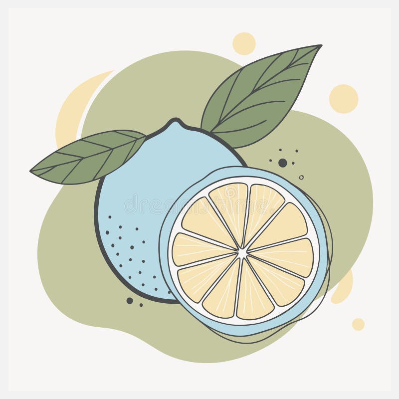 Vibrant Lime Vector Illustration Stock Vector - Illustration of digital ...