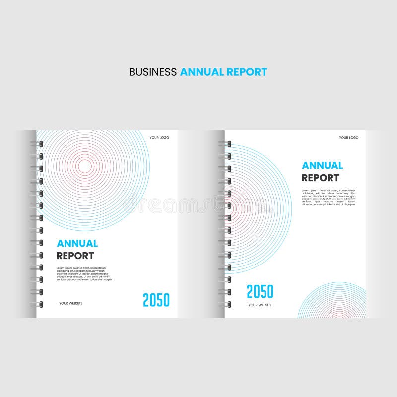 Annual Report Business Cover Book Collection Template Design with ...