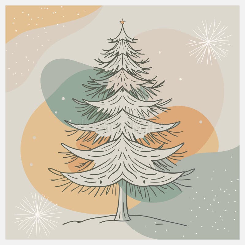 Majestic Spruce Tree Vector Illustration Perfect for Nature Themed ...