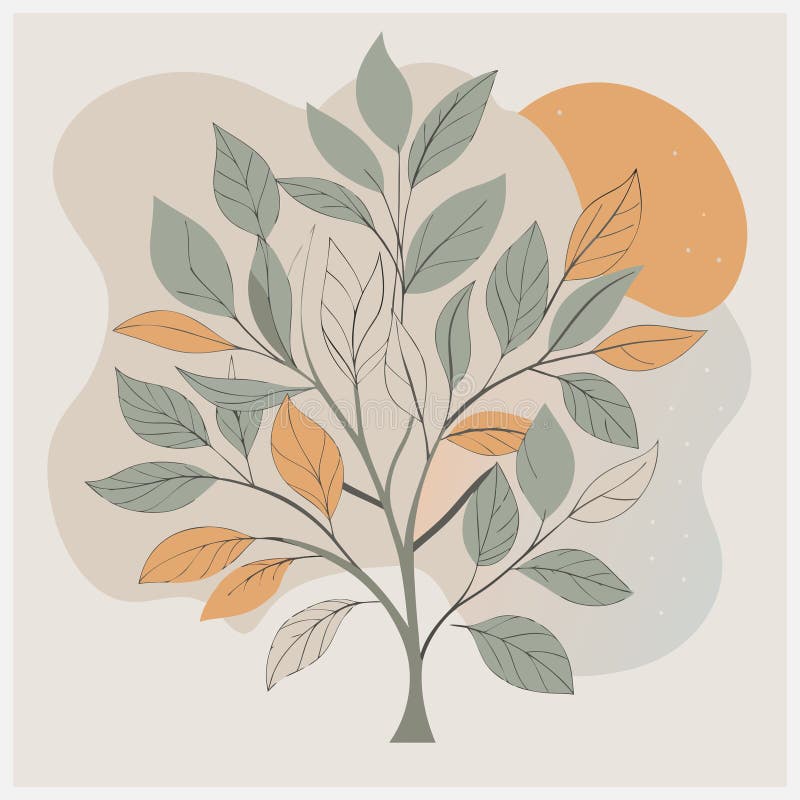 Laurel Tree Vector: Elegant and Detailed Botanical Illustration Stock ...