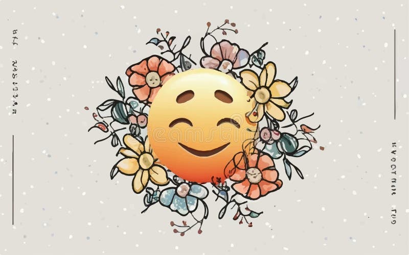 Creative Emoji Line Art Watercolor Art and Illustration Generative AI ...
