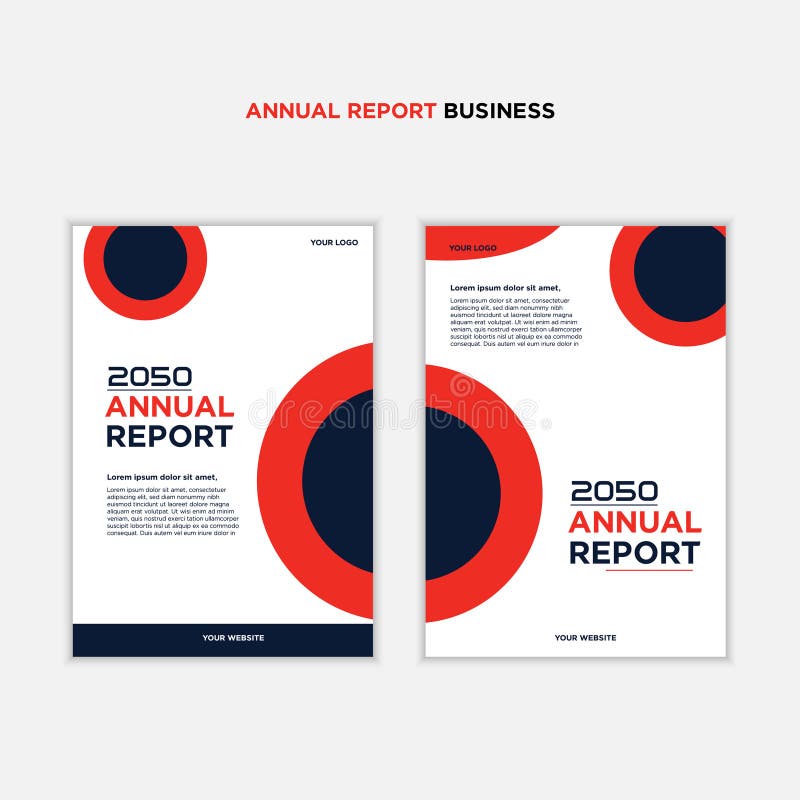Cover Annual Report Design Template Collection. with Black and Red ...