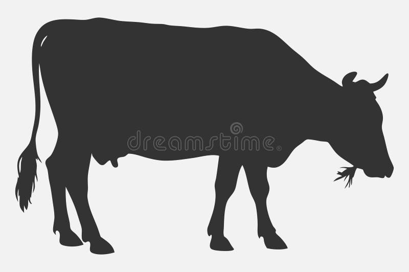 Majestic Cow Silhouette Vector Art - Perfect for Stunning Graphic ...