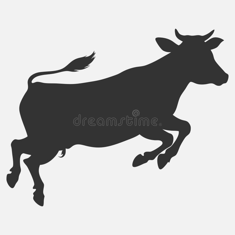 Majestic Cow Silhouette Vector Art - Perfect for Stunning Graphic ...