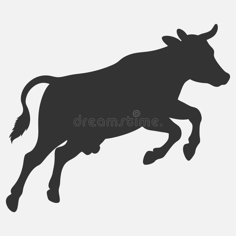 Majestic Cow Silhouette Vector Art - Perfect for Stunning Graphic ...