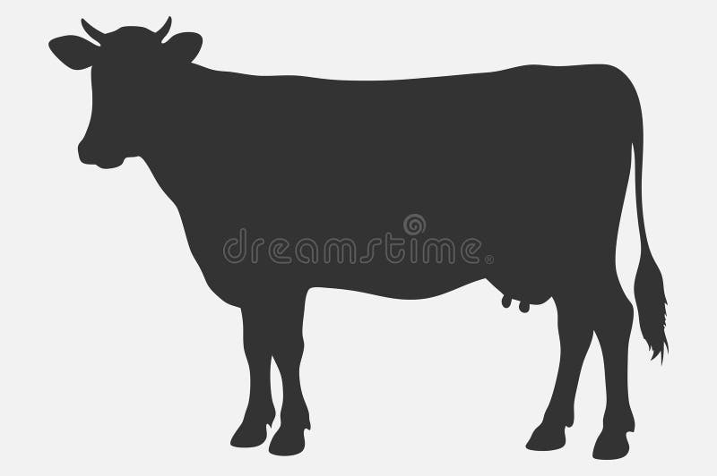 Majestic Cow Silhouette Vector Art - Perfect for Stunning Graphic ...