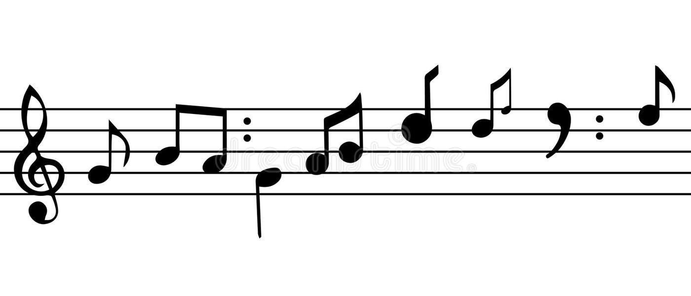 Music Staff Treble Clef Cartoon Stock Illustrations – 374 Music Staff ...