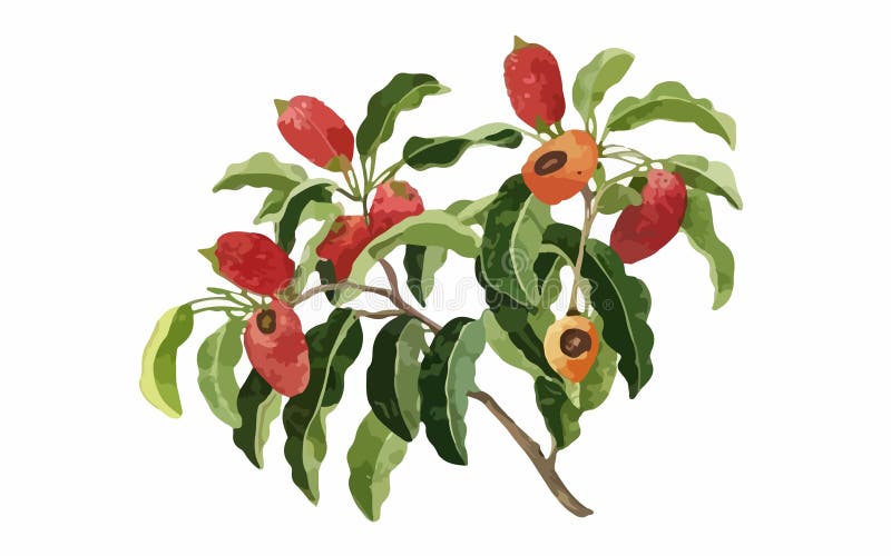 Guava Tree Stock Illustrations – 1,403 Guava Tree Stock Illustrations ...