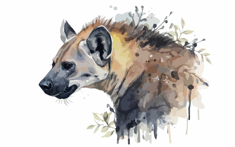 Hyena Art and Illustration Generative AI Stock Illustration ...