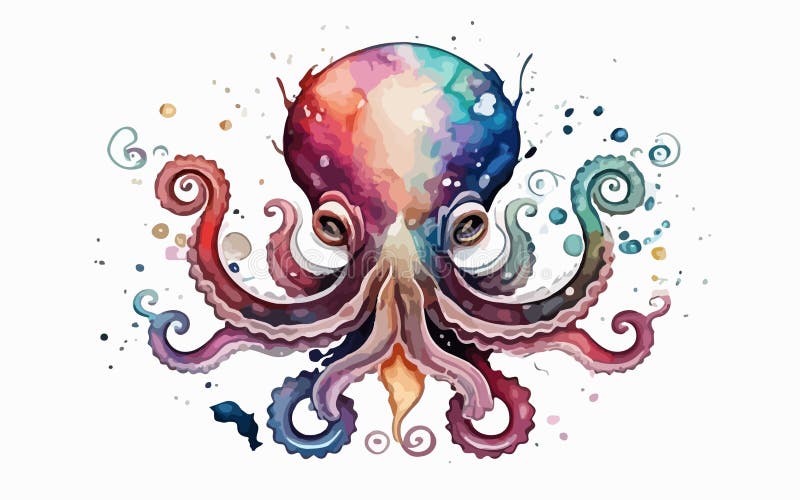 Octopus Eating Drawing Stock Illustrations – 191 Octopus Eating Drawing ...