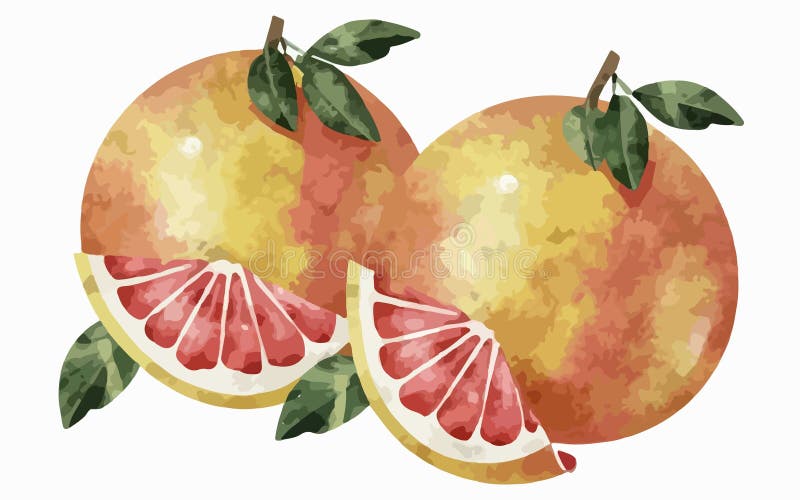 Pomelo Fruits Art and Illustration Generative AI Stock Vector ...
