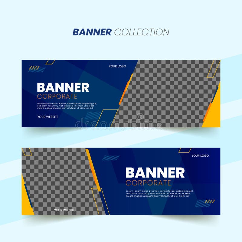 Set Business Horizontal Banner Corporate Modern Template for Business ...
