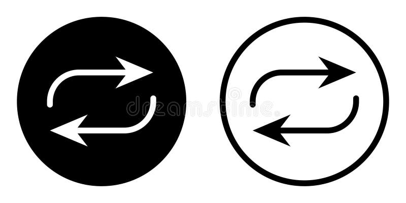 Swap Vector Icon Set. Repeat Symbol. Refresh Sign. Repetition Arrow ...