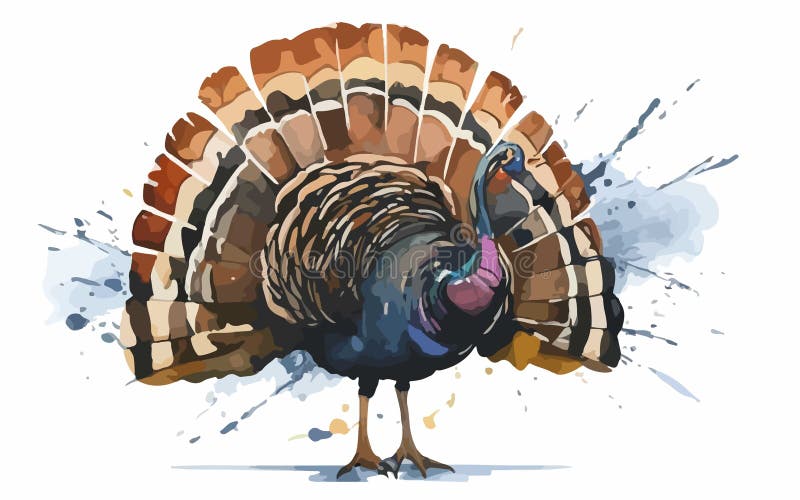 Turkey Art and Illustration Generative AI Stock Vector - Illustration ...