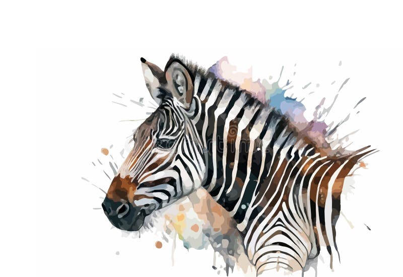 Zebra Art and Illustration Generative AI Stock Illustration ...