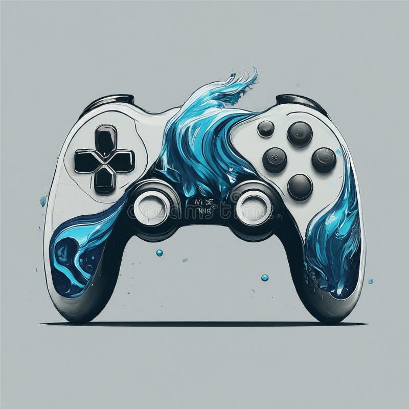 Sticker with a Pile of Different Game Controllers Clipart Vector Stock ...