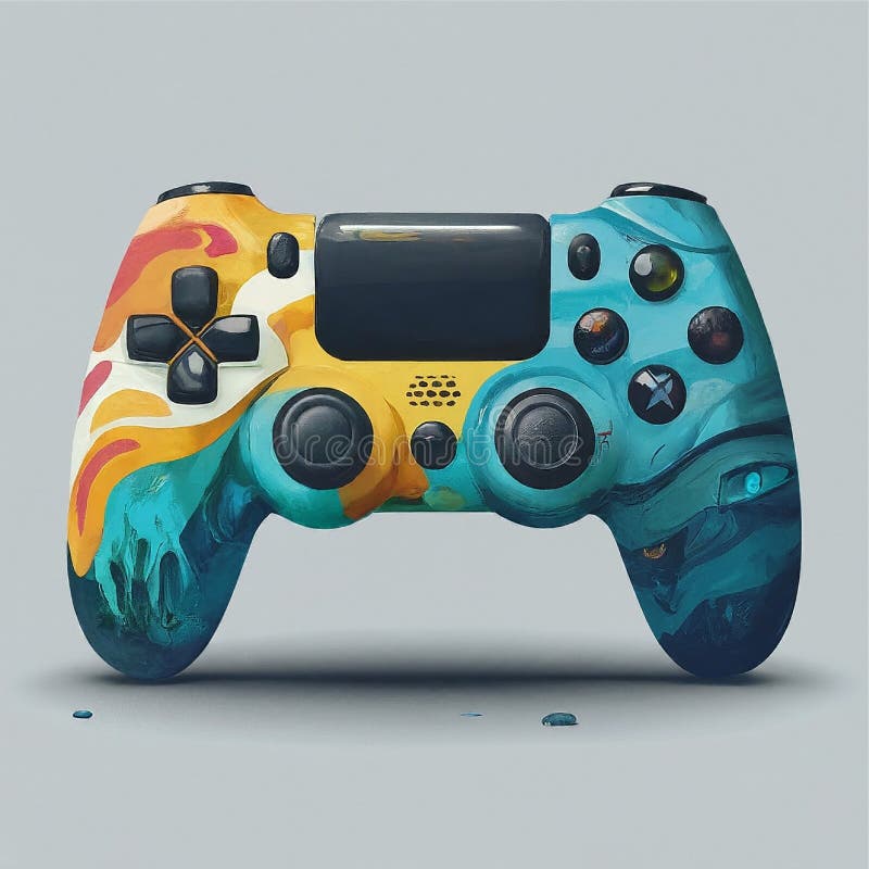 Sticker with a Pile of Different Game Controllers Clipart Vector Stock ...