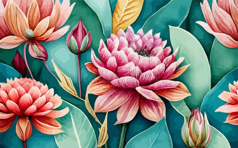 Watercolor Illustration of Ashoka Flower, Botanical Illustration ...