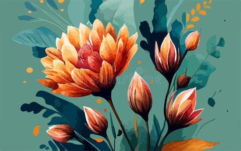 Watercolor Illustration of Ashoka Flower, Botanical Illustration ...