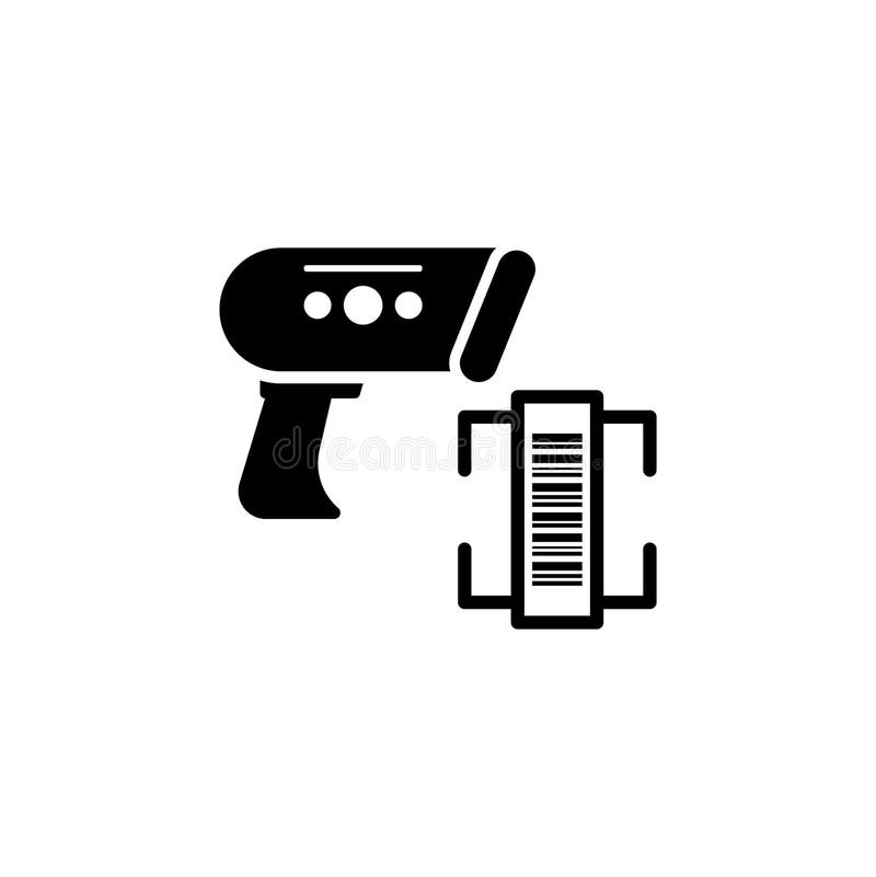 Barcode scanner icon stock vector. Illustration of text - 337719901