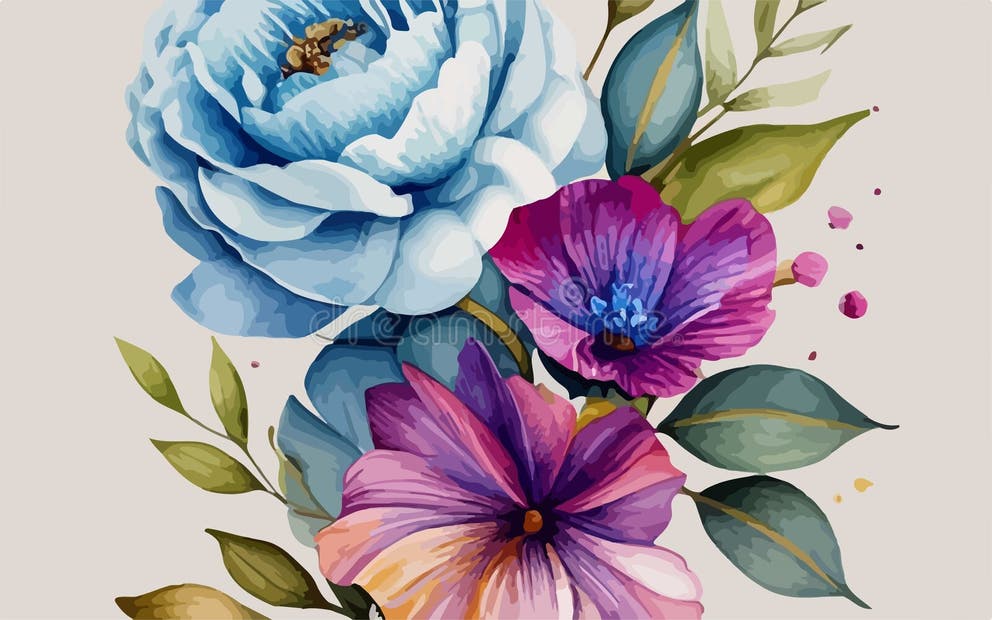 Watercolor Illustration of Blue Bell, Botanical Illustration, Flowers ...