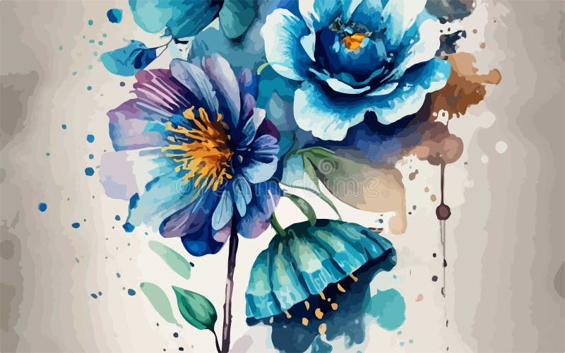 Watercolor Illustration of Blue Bell, Botanical Illustration, Flowers ...