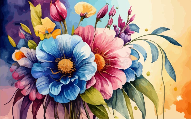 Watercolor Illustration of Blue Bell, Botanical Illustration, Flowers ...