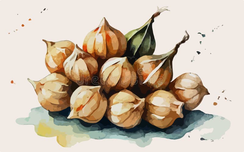 Watercolor Illustration of Chickpea, Botanical Illustration, Flowers ...