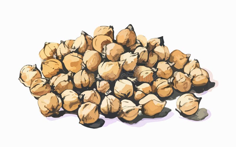 Watercolor Illustration of Chickpea, Botanical Illustration, Flowers ...