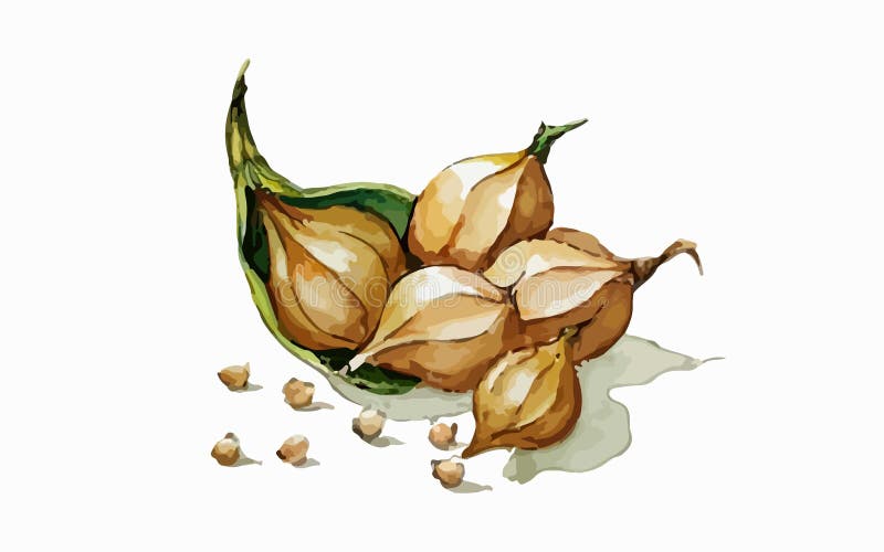 Watercolor Illustration of Chickpea, Botanical Illustration, Flowers ...