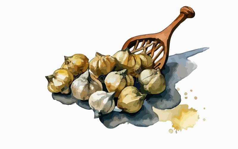 Watercolor Illustration of Chickpea, Botanical Illustration, Flowers ...