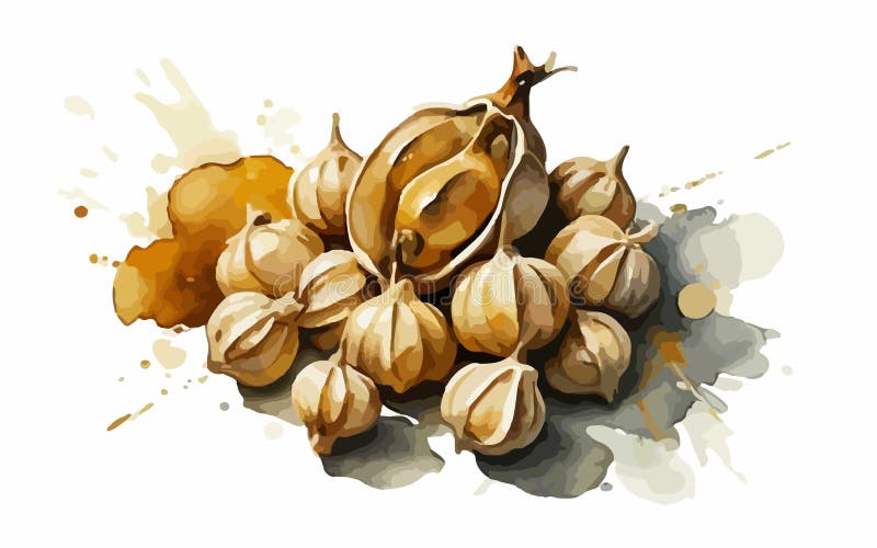 Watercolor Illustration of Chickpea, Botanical Illustration, Flowers ...