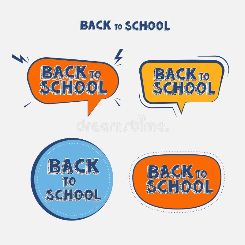 Back To School, Bubble Text Poster for Education, Learning, Reading ...