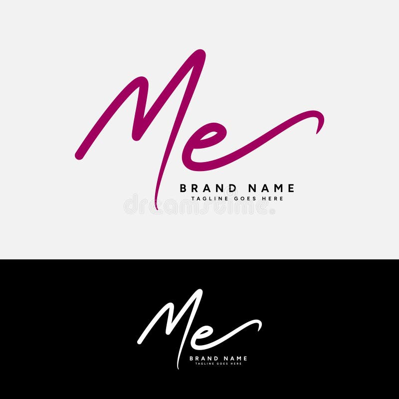 Letter M E Logo Stock Illustrations – 692 Letter M E Logo Stock ...