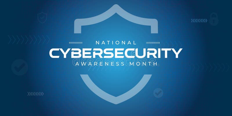 National Cyber Security Awareness Month is Observed. Flat Design Cyber ...