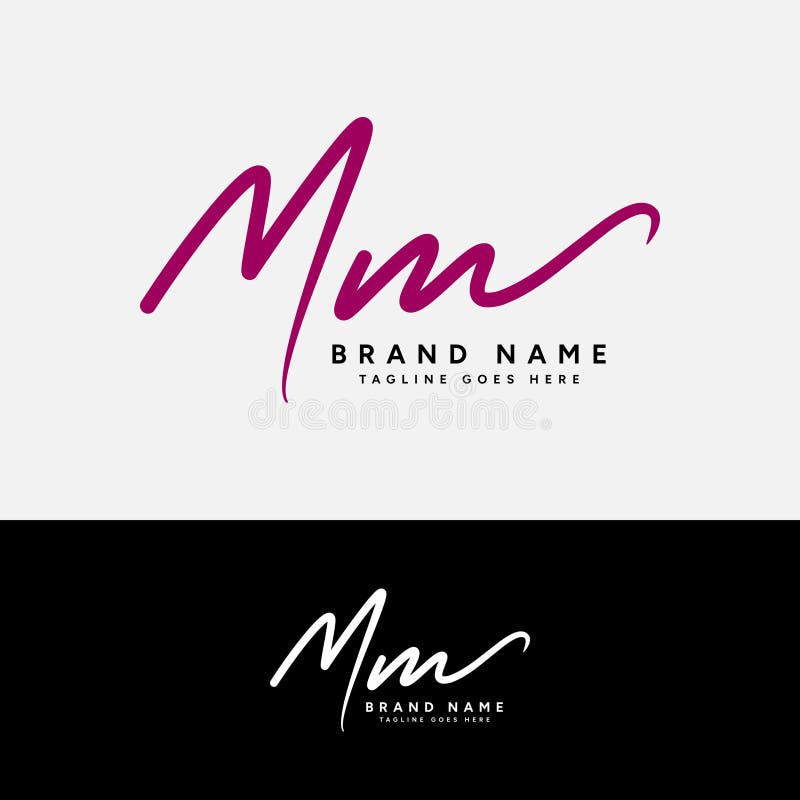 Letter M Signature Logo Stock Illustrations – 1,008 Letter M Signature ...