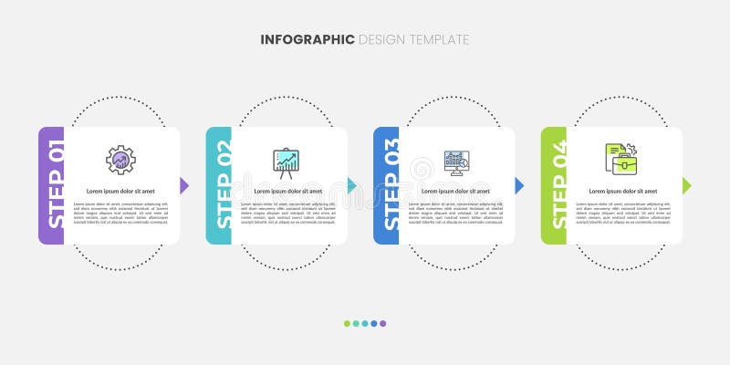 Timeline Creator Infographic Template. 4 Step Timeline Journey ...