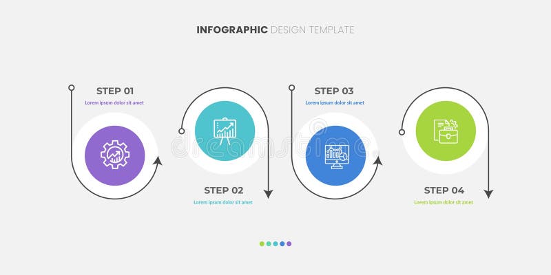 Timeline Creator Infographic Template. 4 Step Timeline Journey ...