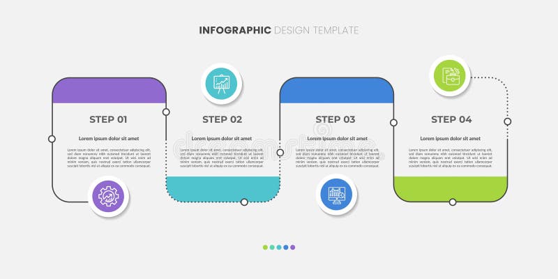 Timeline Creator Infographic Template. 4 Step Timeline Journey ...