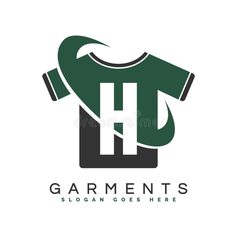 Letter H T-Shirt Logo with Round Concept. Alphabet H Garments Moon Face ...