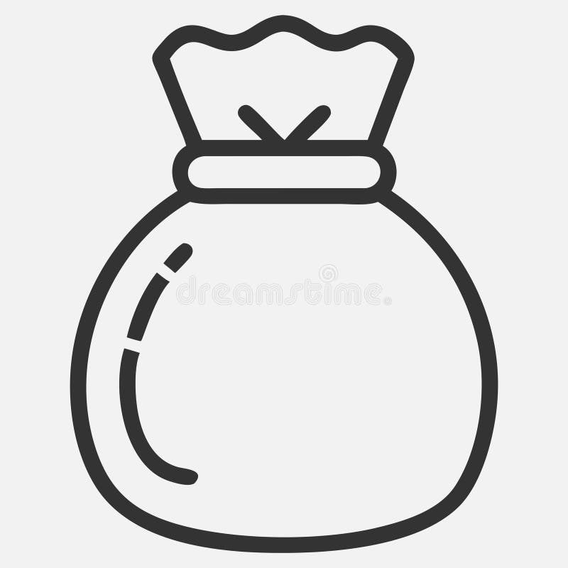 Stylish Bag Icon Line Art - Minimalist and Modern Design Stock Vector ...