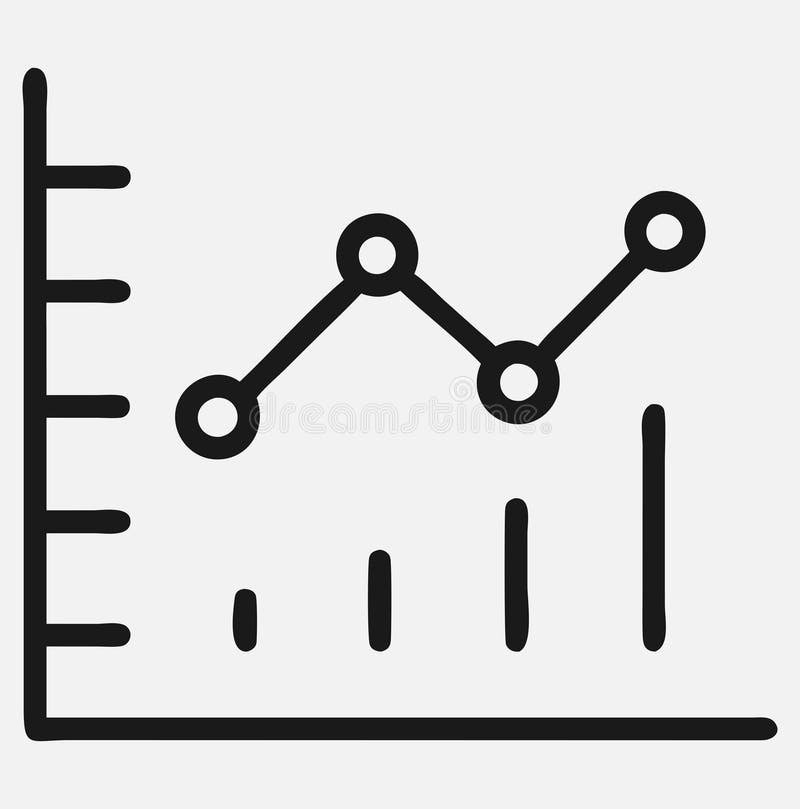 Elegant Graph Icon in Minimalist Line Art Style – Perfect for Modern ...